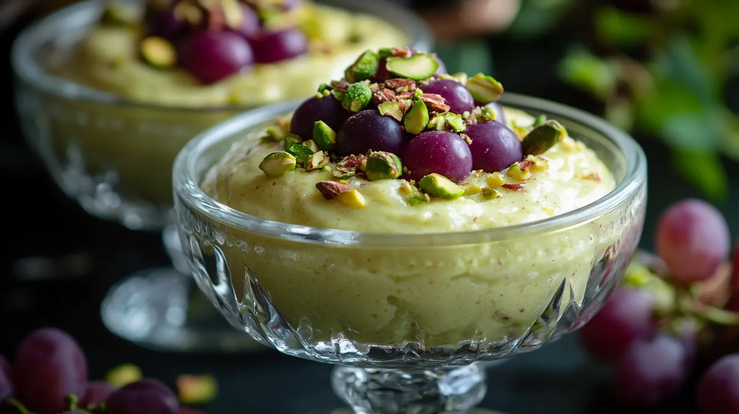 Pistachio Pudding Recipe with Grapes – Easy & Delicious!