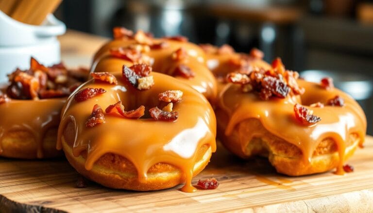 Homemade Maple Bacon Donuts