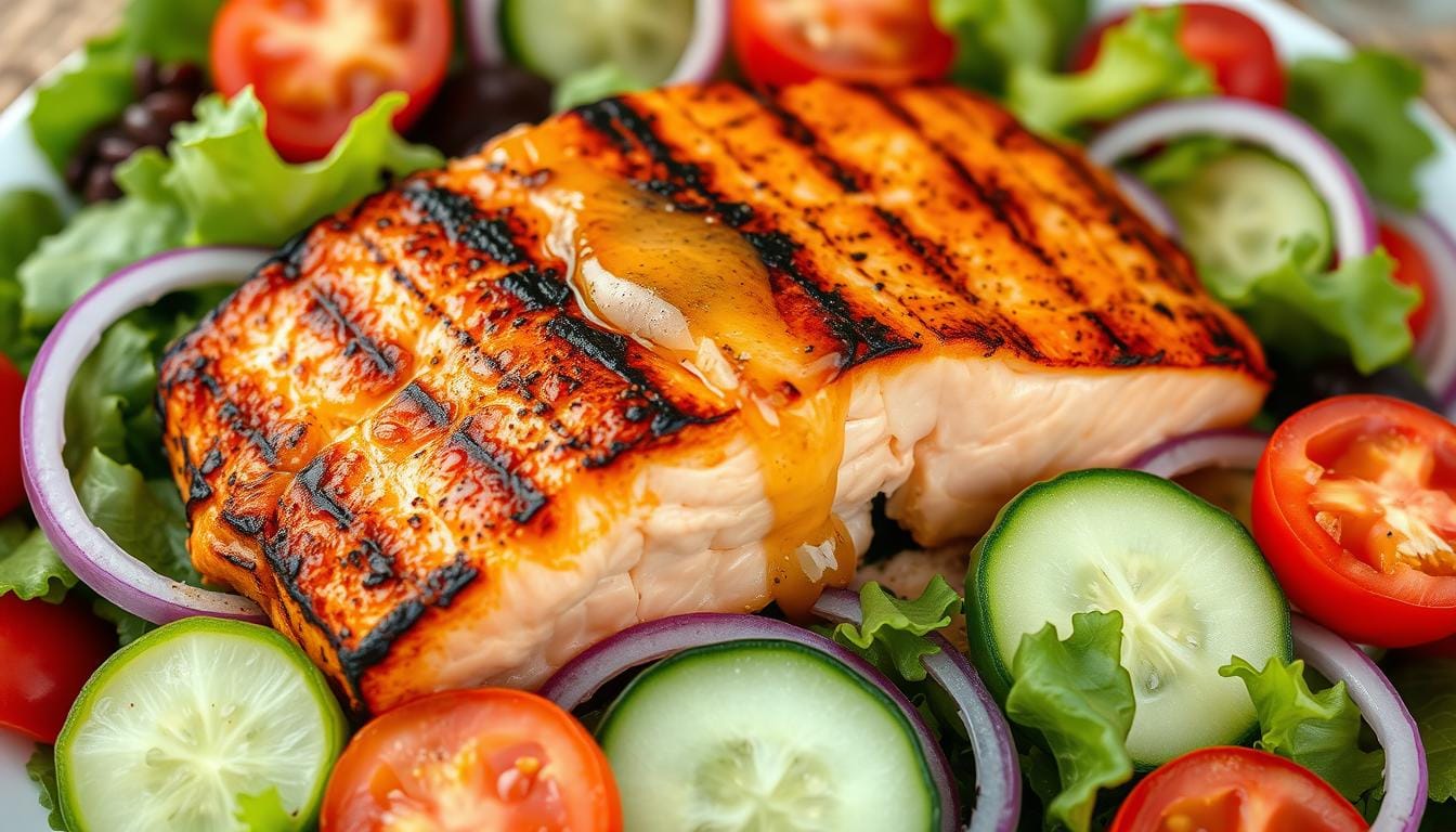 Grilled Salmon Salad: A Tasty Delight